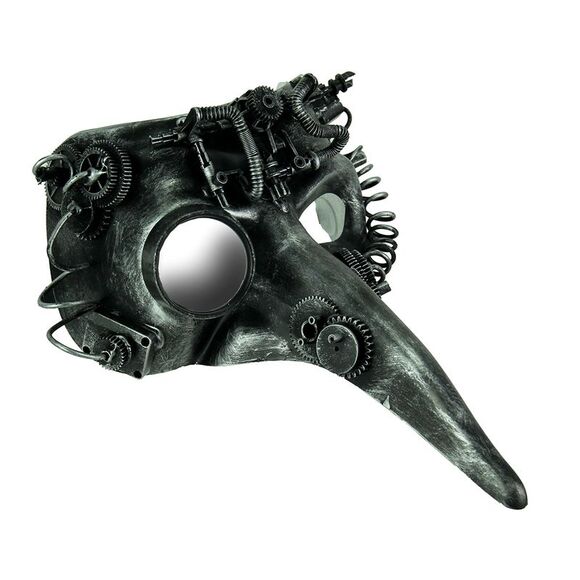 KBW | Accessories | Steamzanni Metallic Silver Long Nose Steampunk Adult Costume Mask | Poshmark